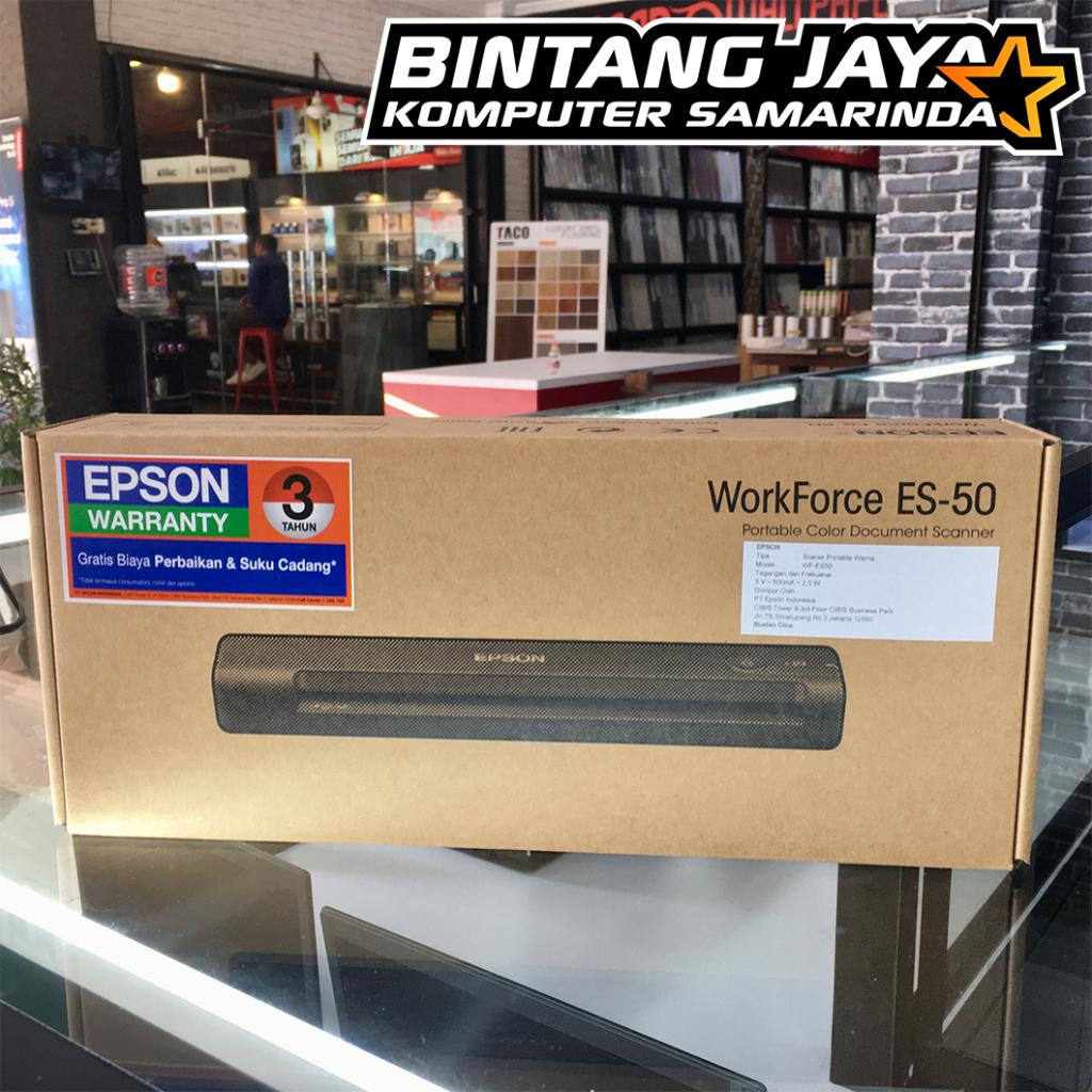 Jual Epson WorkForce ES-50 Portable Sheetfed Document Scanner | Shopee Indonesia