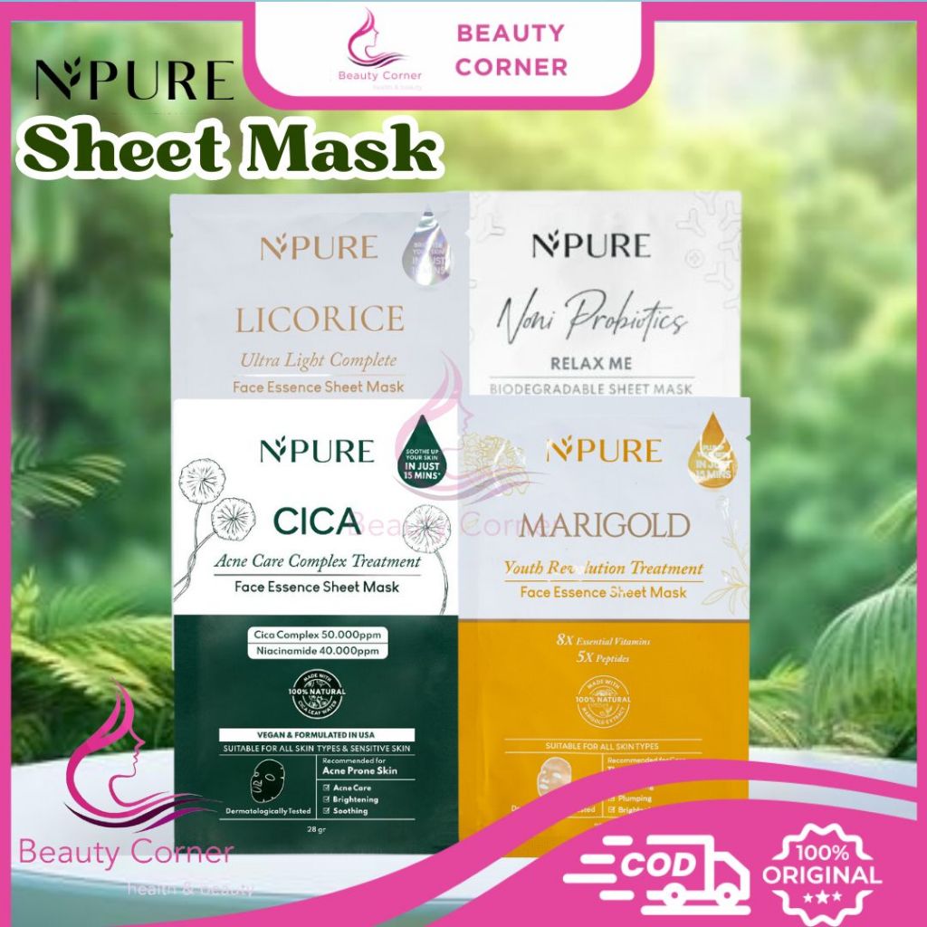 Jual Npure Sheet Mask Series | Cica Acne Care Complex Treatment ...