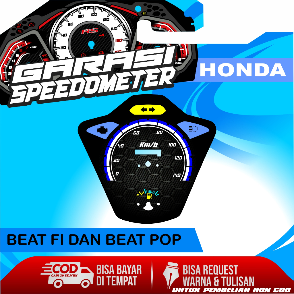 Jual PAPAN SPEEDOMETER CUSTOM HONDA BEAT FI DAN BEAT POP | Shopee Indonesia