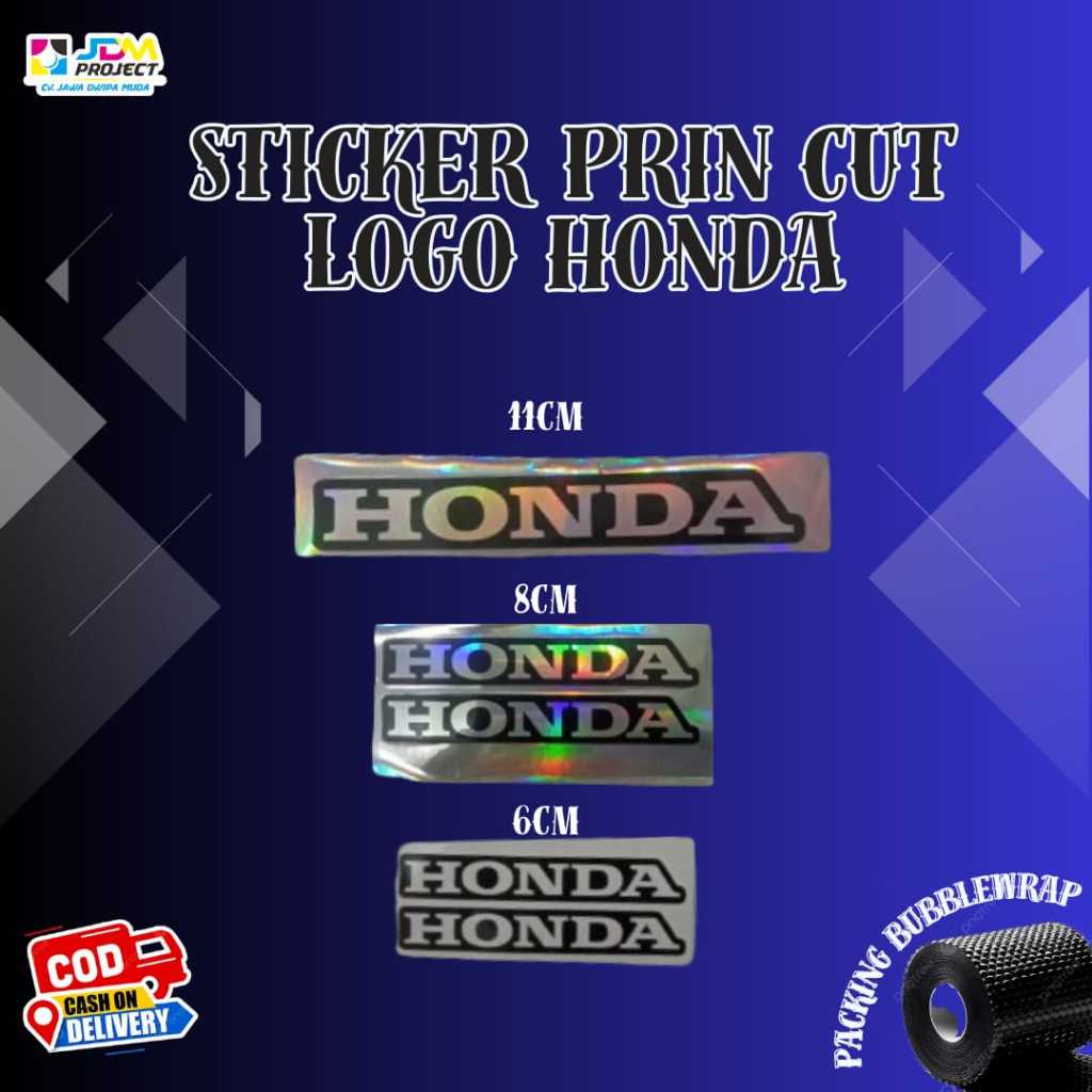 Jual JDM Project - Stiker Print Cut Logo Honda Hologram Sticker ...