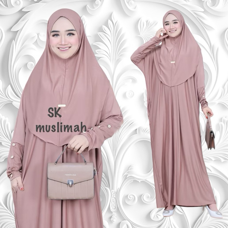 Jual Keiyra Abaya Jersy Set Hijab Material Jersy abaya set Basic,gamis plain umrah daily jersey ...