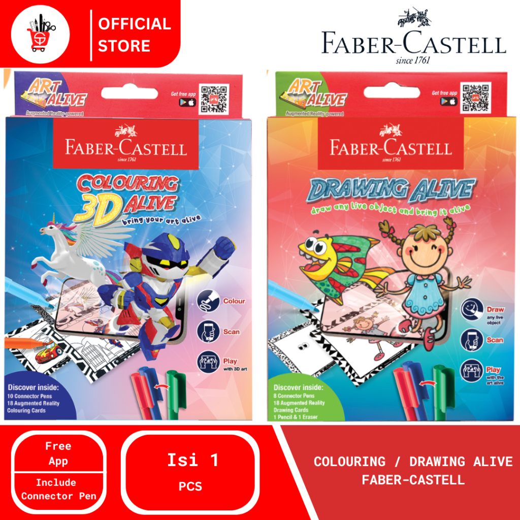 Jual Coloring Alive | Drawing Alive Faber-Castell (1 SET) | Shopee ...