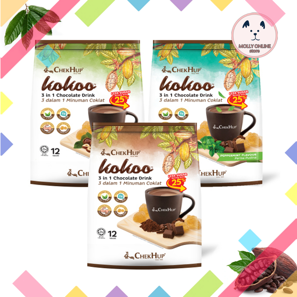 Jual Chek Hup Kokoo 3in1 Chocolate Drink Minuman Coklat Instan | Shopee ...