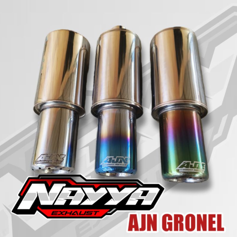 Jual Knalpot AJN Gronel suara bass empuk | Shopee Indonesia