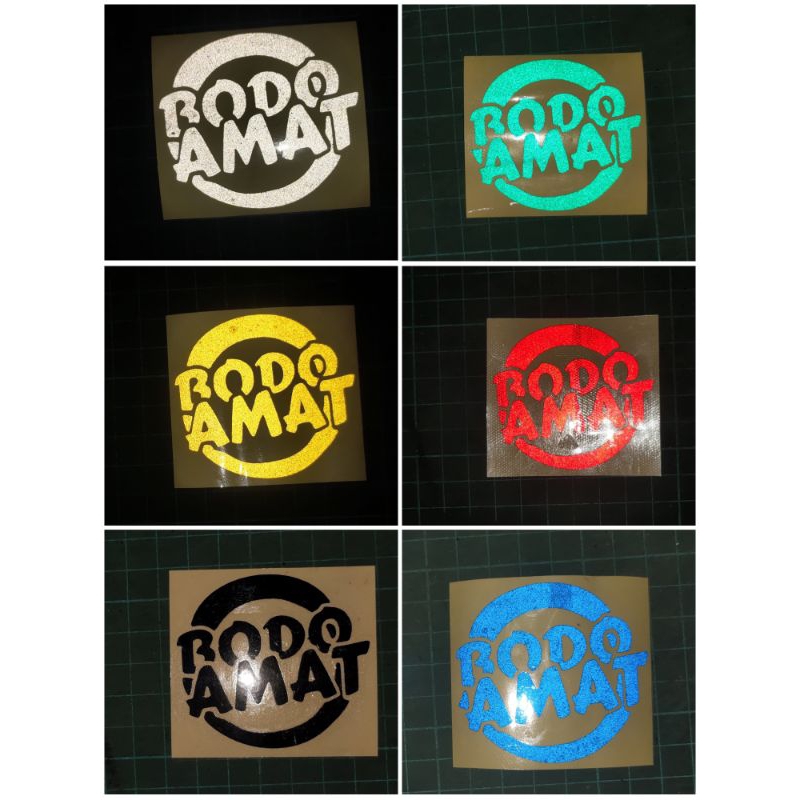 Jual STICKER BODO AMAT REFLECTIVE | Shopee Indonesia