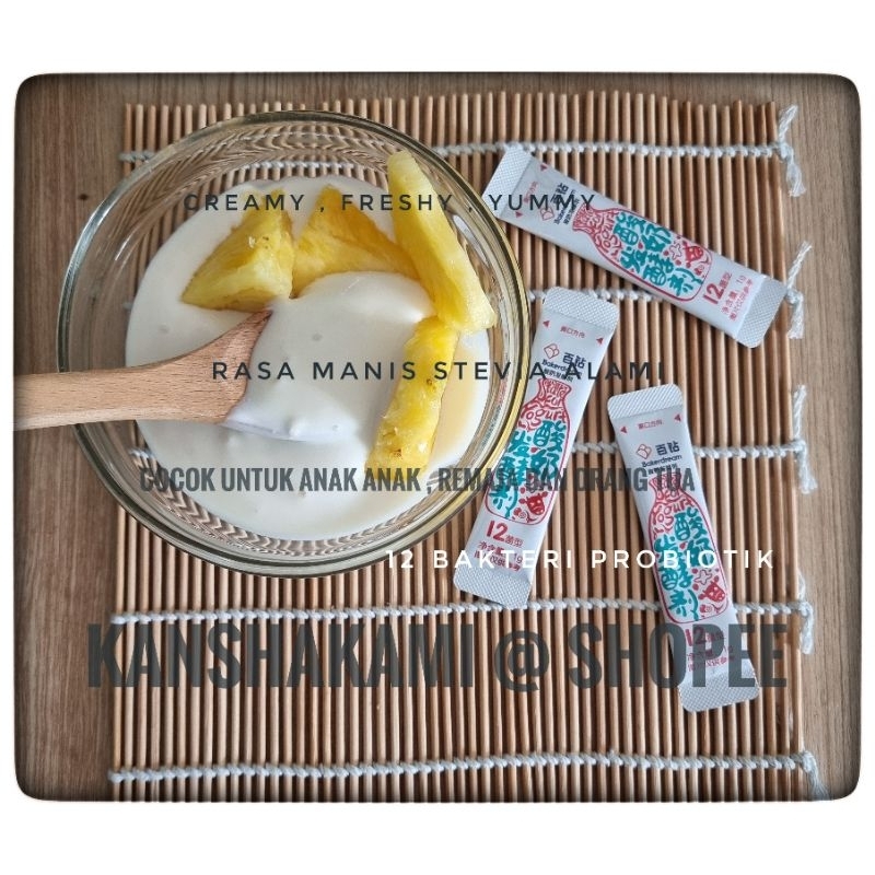 Jual Bibit Yogurt/Starter yogurt / STRETCHY YOGURT rasanya asam lengket ...