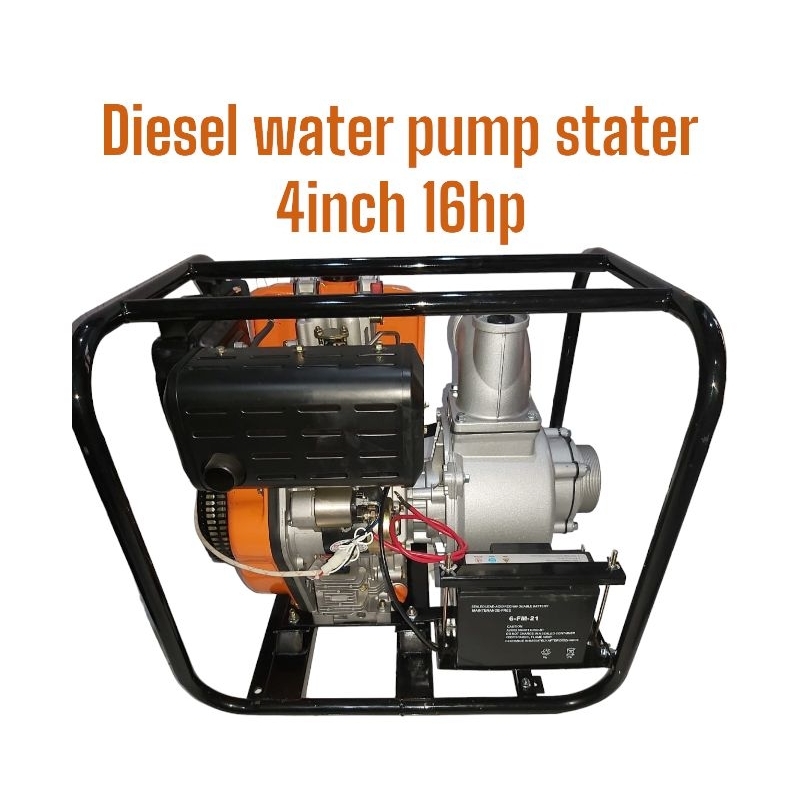 Jual pompa air diesel 4dim stater solar 18hp merk Robotech | Shopee ...