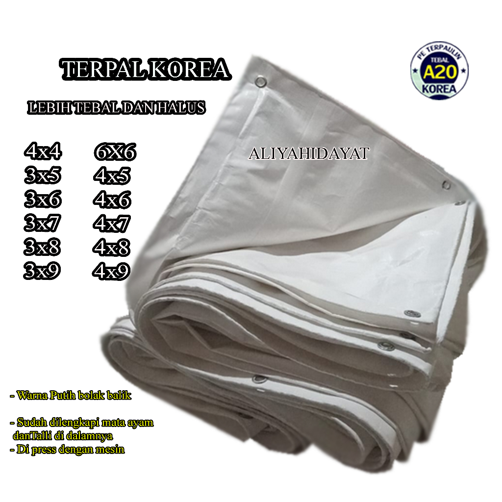 Jual Terpal Lembaran A20 putih halus dan tebal | Shopee Indonesia
