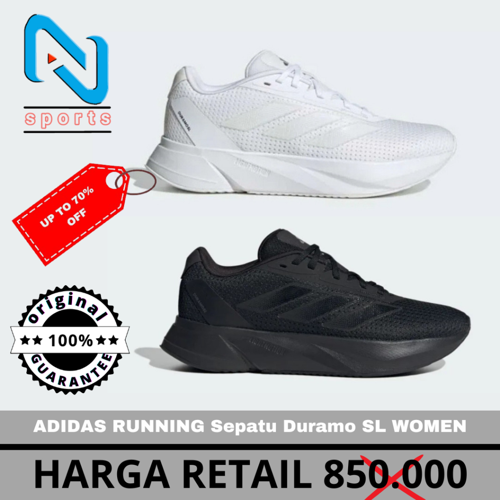 Jual Sepatu Lari Wanita Adidas Duramo SL W FullBlack - IF7870 Original ...