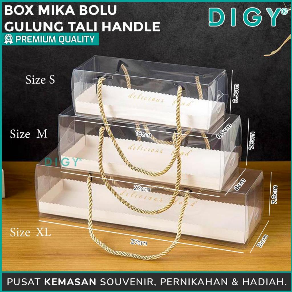 Jual Box mika Bolu Gulung Tali Handle / Wadah kotak tutupan Mika ...
