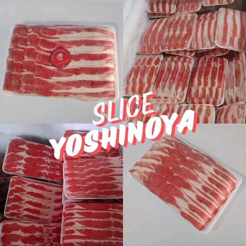 Jual Beef Slice Yoshinoya/ berlemak AUS Black Angus 500gr halal ...