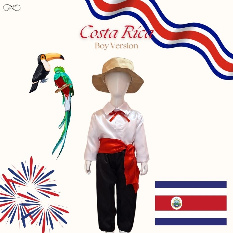 Jual Kostum Pakaian Kosta Rika untuk Anak Laki-laki dan Dewasa | Costa ...
