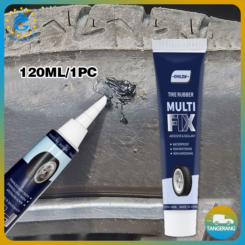 Jual 120ml Lem Perbaikan Retak Ban/Car Tire Repair Glue Adhesive/Lem ...