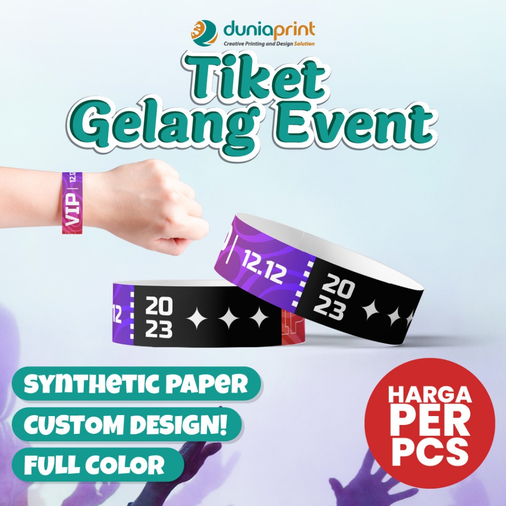 Jual Gelang Tiket | Gelang Konser | Tiket Gelang Custom | Tiket Gelang ...