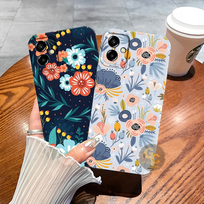 Jual [GOLDEN CASE][05] Case SAMSUNG A05 A04E A04 A03 Motif BUNGA ...