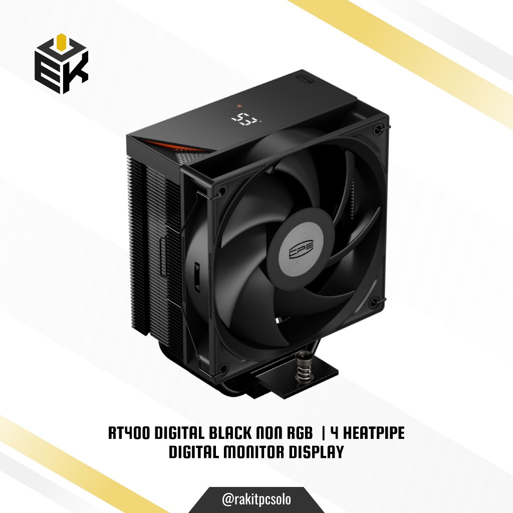 Jual PCCOOLER RT400 Digital BK Black HSF Intel AMD Kipas RT-400 Hitam ...