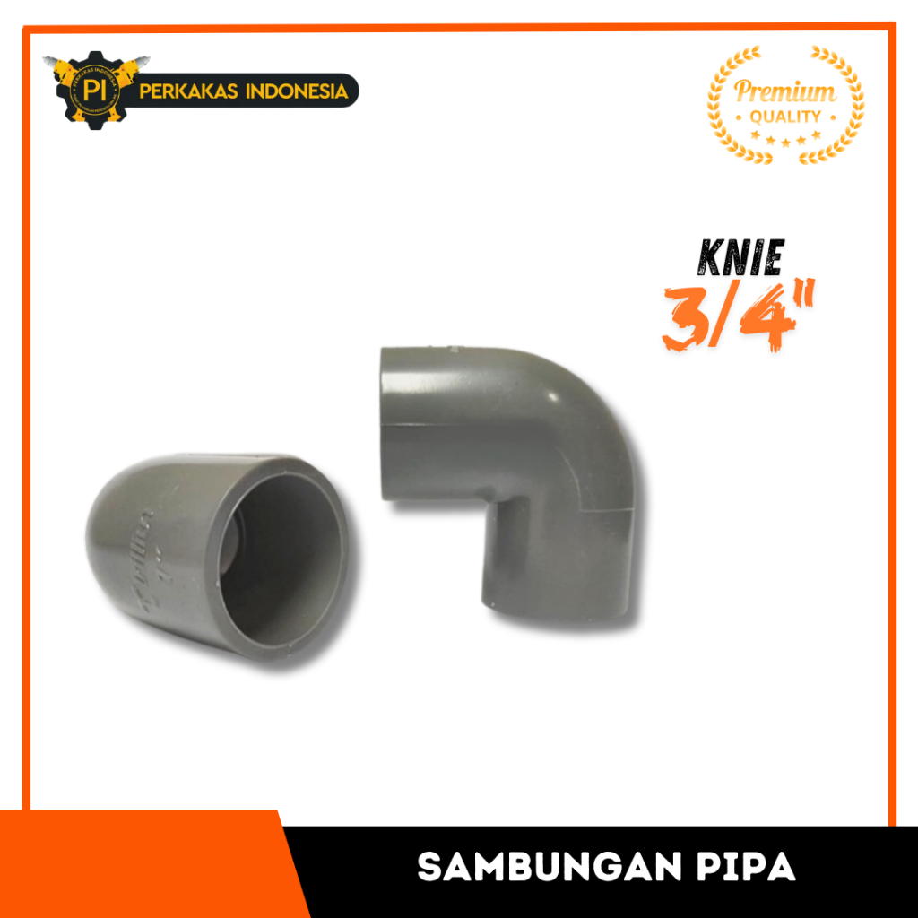 Jual Pipa Knie PVC 3-4 Inch TRILIUN Sambungan Pipa Knie PVC 3-4 Inch ...