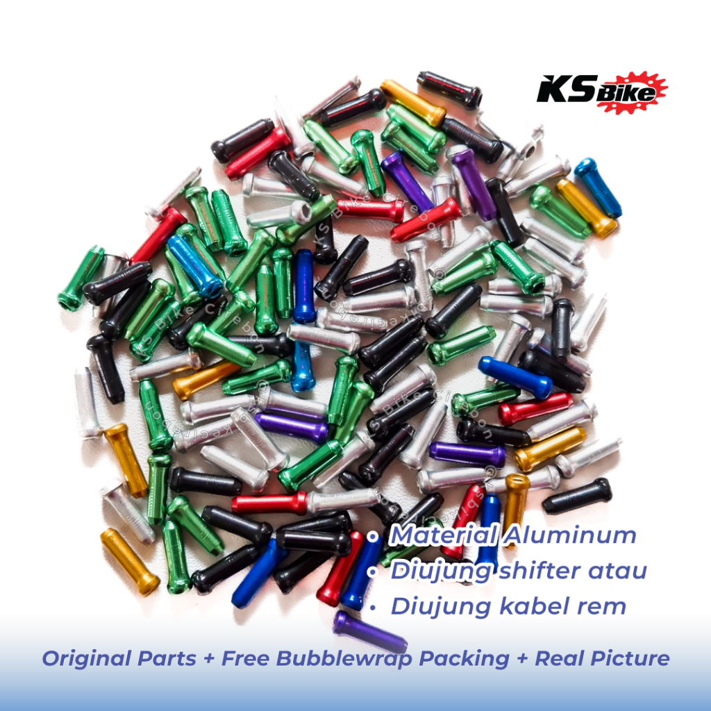 Jual Nip Ujung Kabel Shifter Rem Sepeda End Cap Cable Stopper Alloy ...