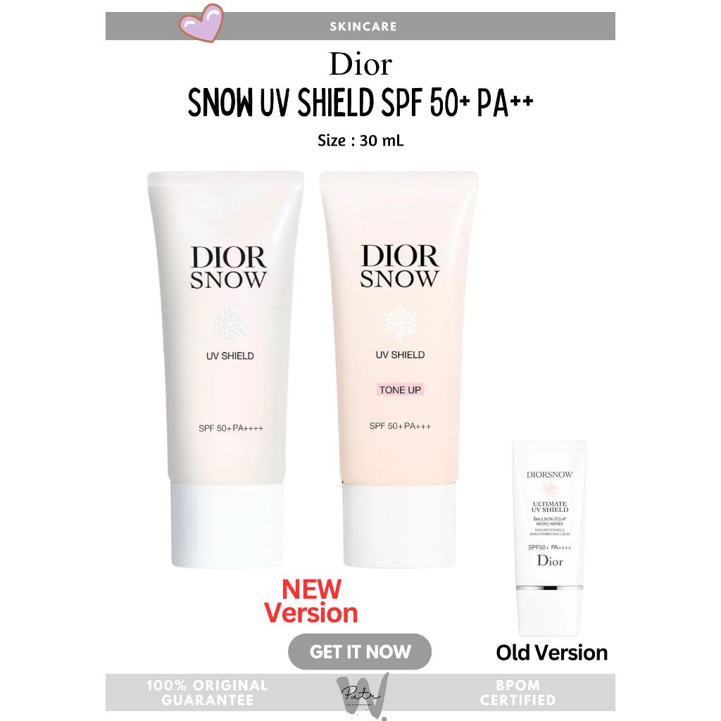 Jual DIOR Snow Ultimate UV Shield SPF 50+ PA++ Diorsnow Shield Tone Up ...