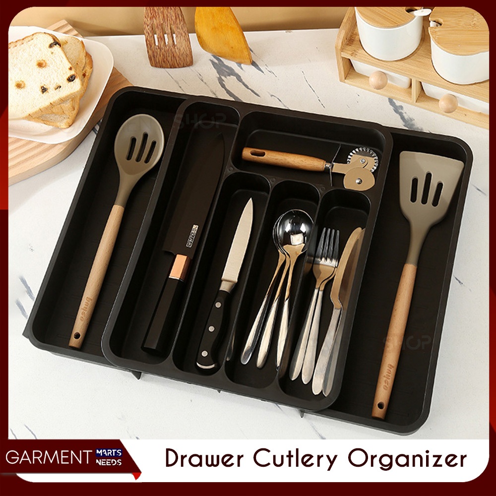 Jual Tempat Sendok Garpu Organizer Cutlery Kitchen Rak Sekat Laci ...
