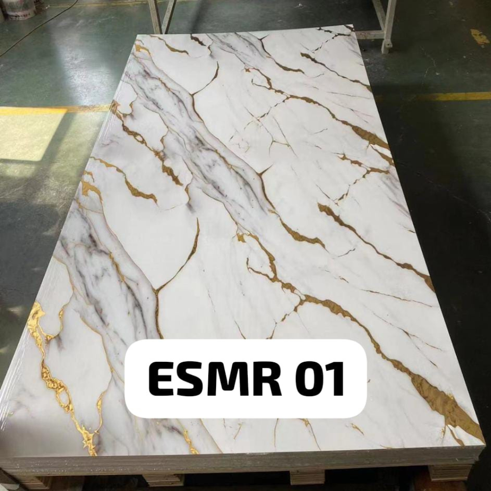 Jual UPVC Marmer Panel PVC Dekorasi Dinding Motif Corak Marmer Marble ...