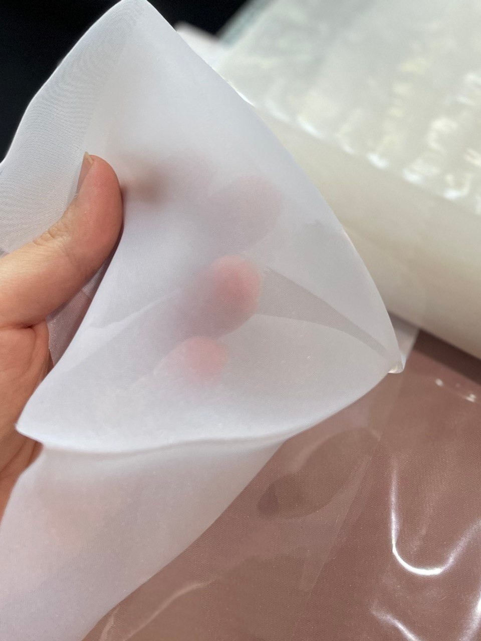 Jual Kain Organza Organdi Silk Organza Satin Lebar 150 cm Bahan (Harga ...