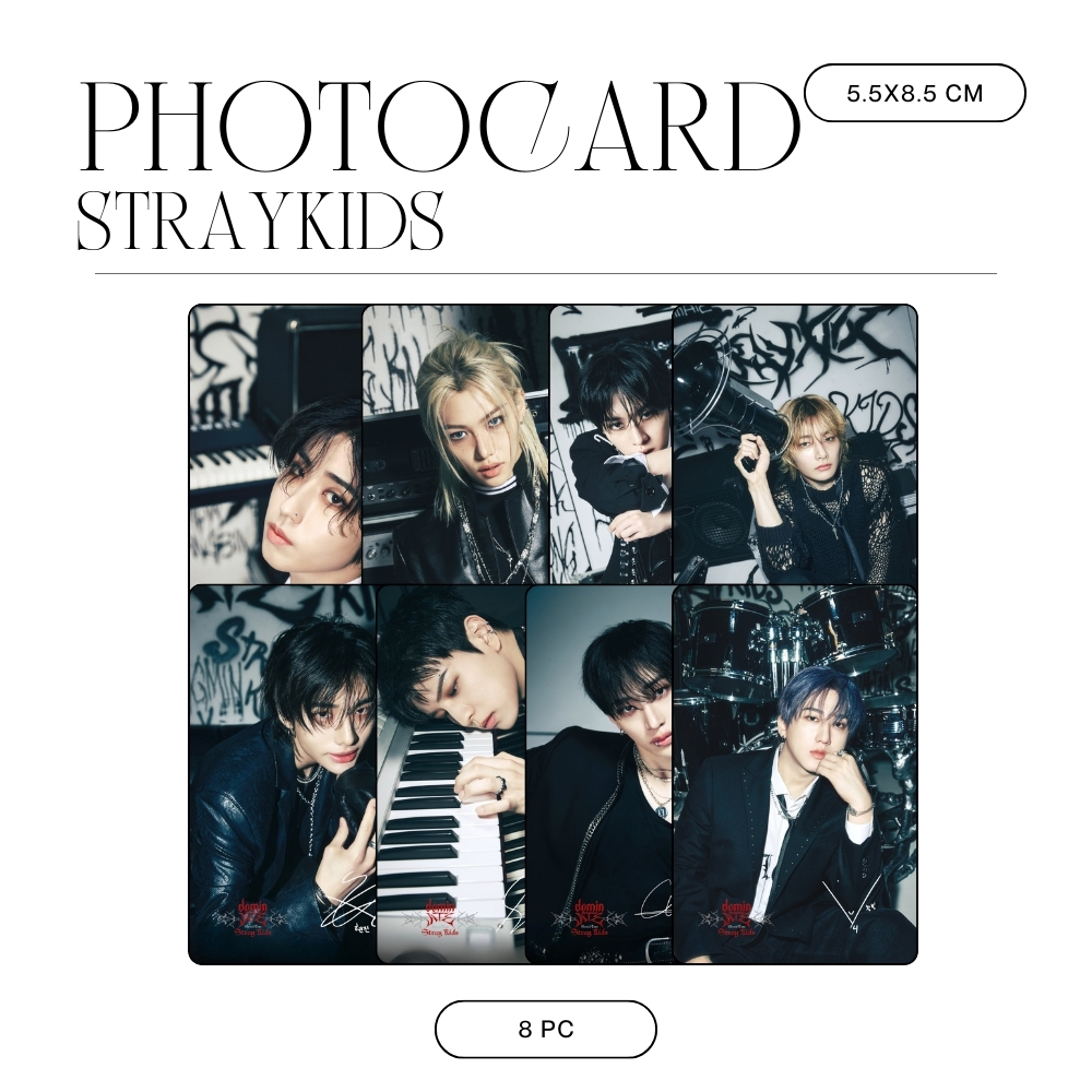 Jual PHOTOCARD STRAY KIDS DOMINATE (ISI 9 PCS + LAMINASI 2 SISI) TANDA TANGAN TTD KPOP CARDS ...