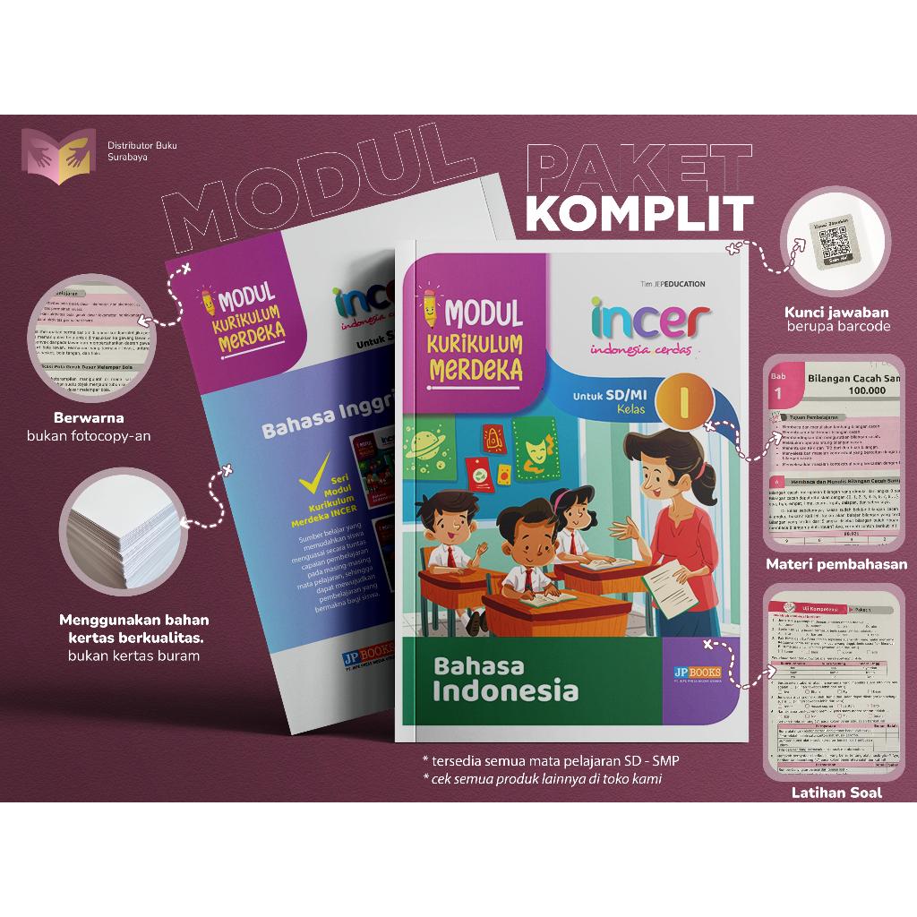 Jual Buku Soal Kelas 1 Sd - Kurikulum Merdeka - Buku Siswa Latihan Soal Incer - Penerbit JP ...