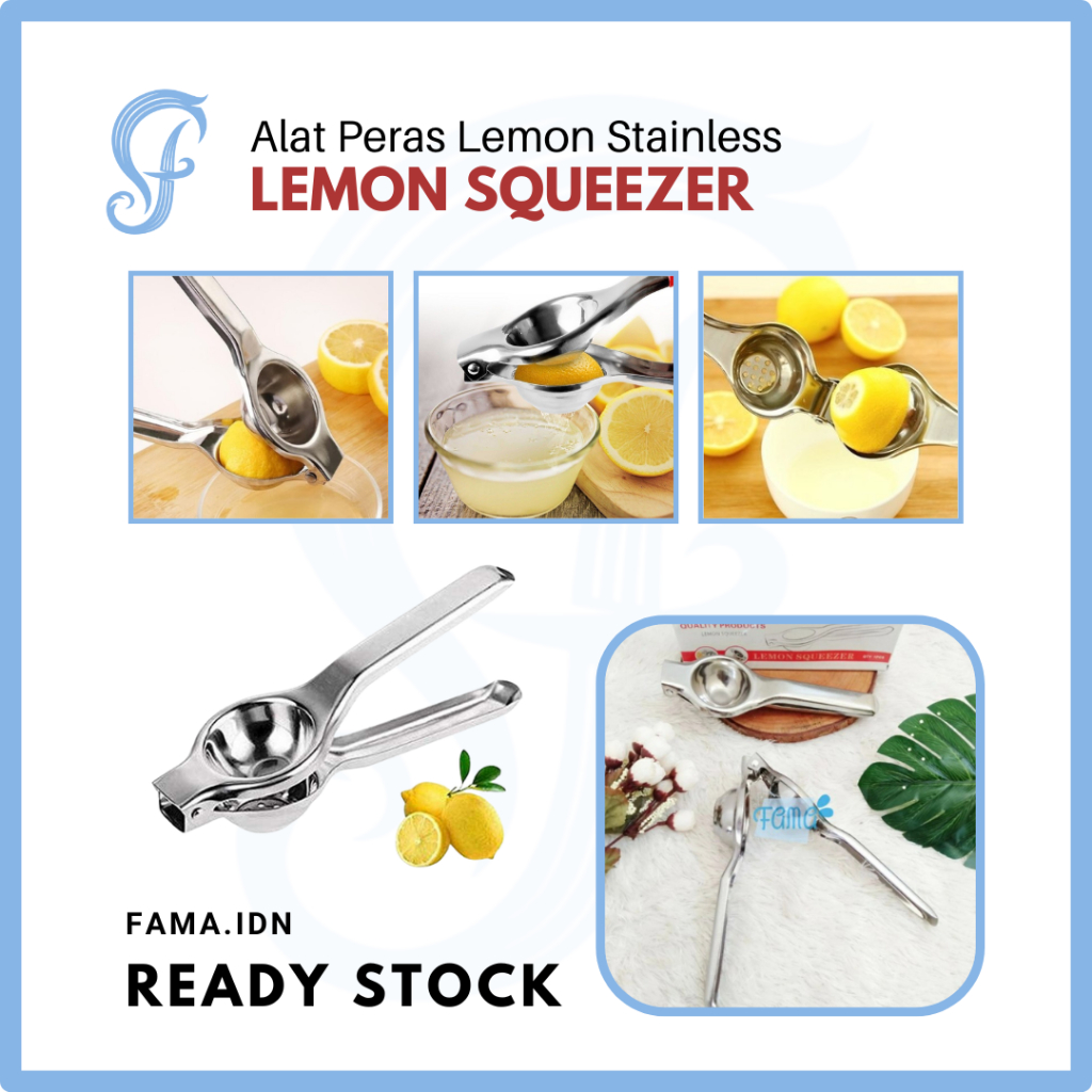 Jual Alat Peras Lemon Squeezer Perasan Jeruk Nipis Stainless Steel Besi ...