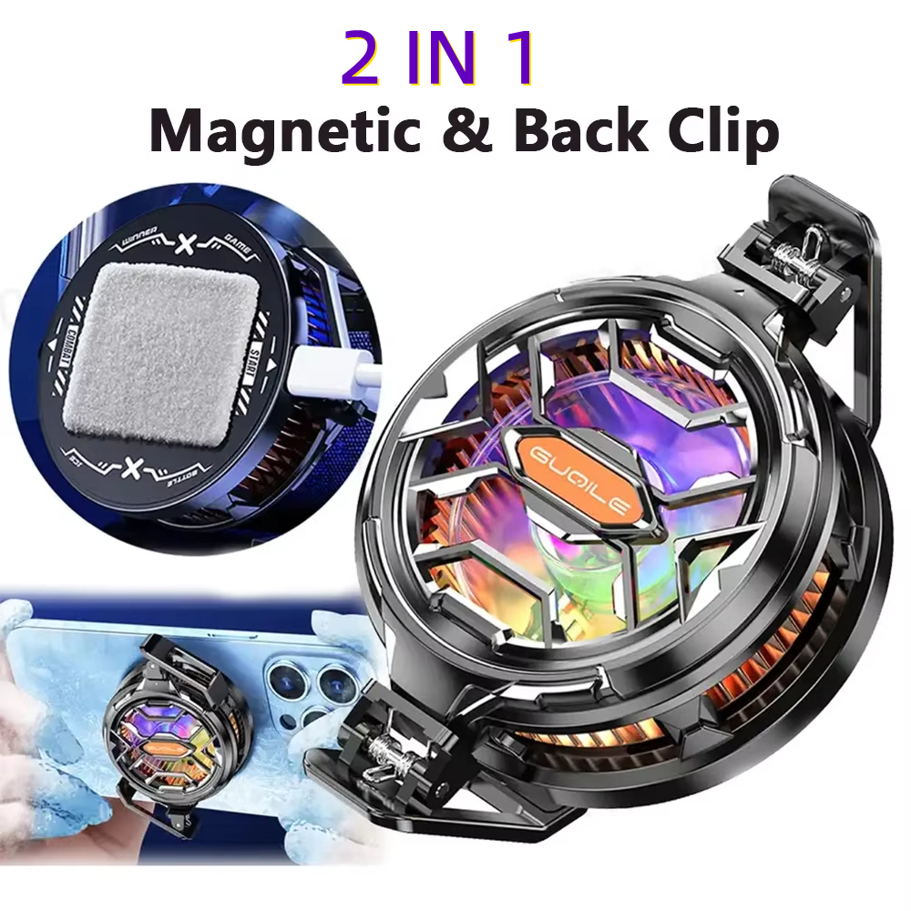 Jual FS03 Semiconductor Mobile Phone Cooler Radiator 15W RGB Laptop Tablet Cooling Fan Radiator ...