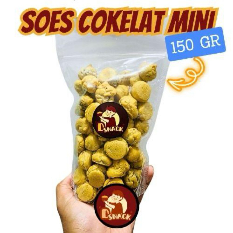 Jual Soes/Sus mini cokelat 150g (kemasan standing pouch ziplock ...