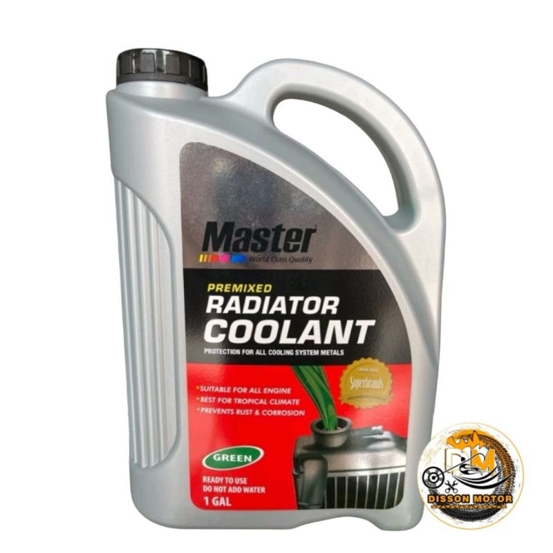 Jual Air Radiator Coolant Master / Master Air Radiator 4 liter Hijau ...