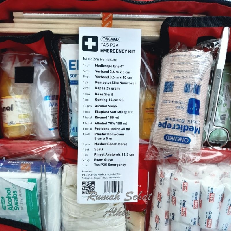Jual P3K Lengkap TAS Besar P3K LENGKAP 1Set Onemed | Shopee Indonesia