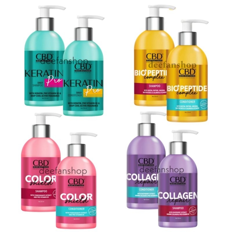 Jual CBD Shampoo Conditioner Collagen / Keratin / Color Shield / Bio ...