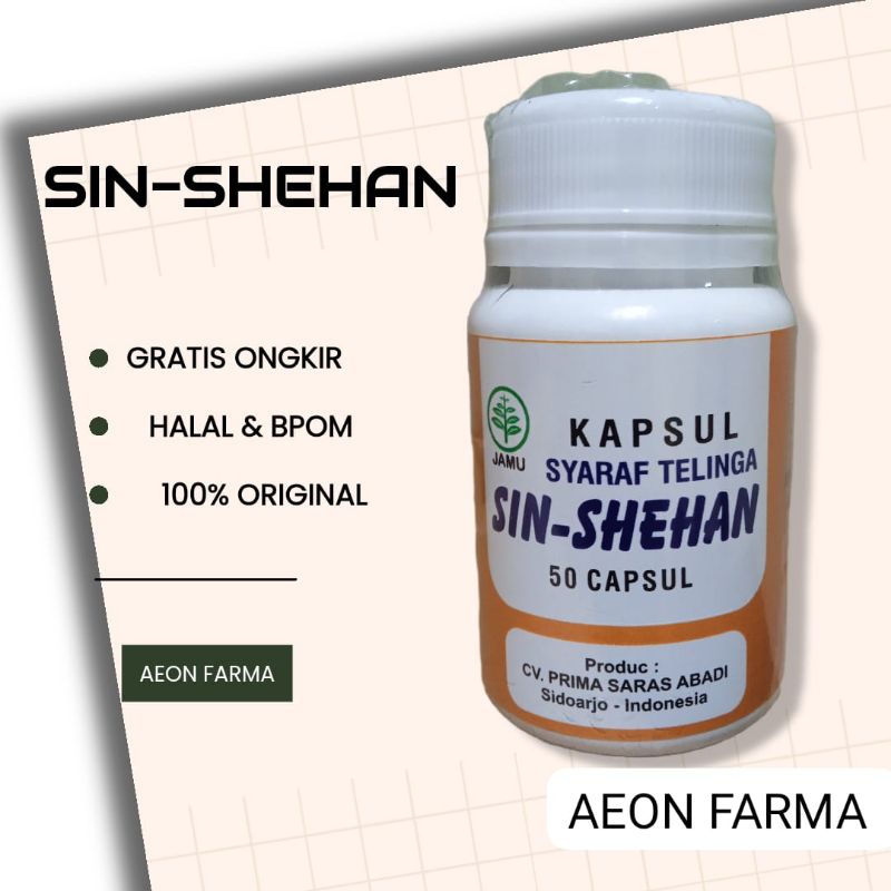 Jual Sin-Shehan Obat Herbal Gangguan Telinga kopok Pendengaran Kapsul ...