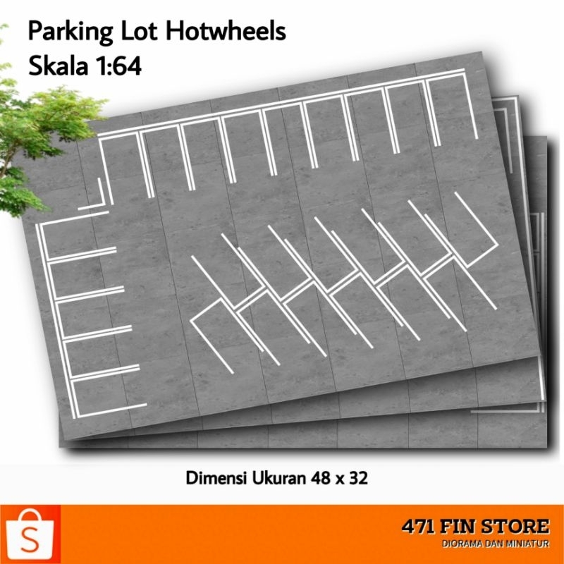 Jual Parking Lot Hotwheels Ukuran 48x32cm | Parkir Area | Skala 1:64 ...