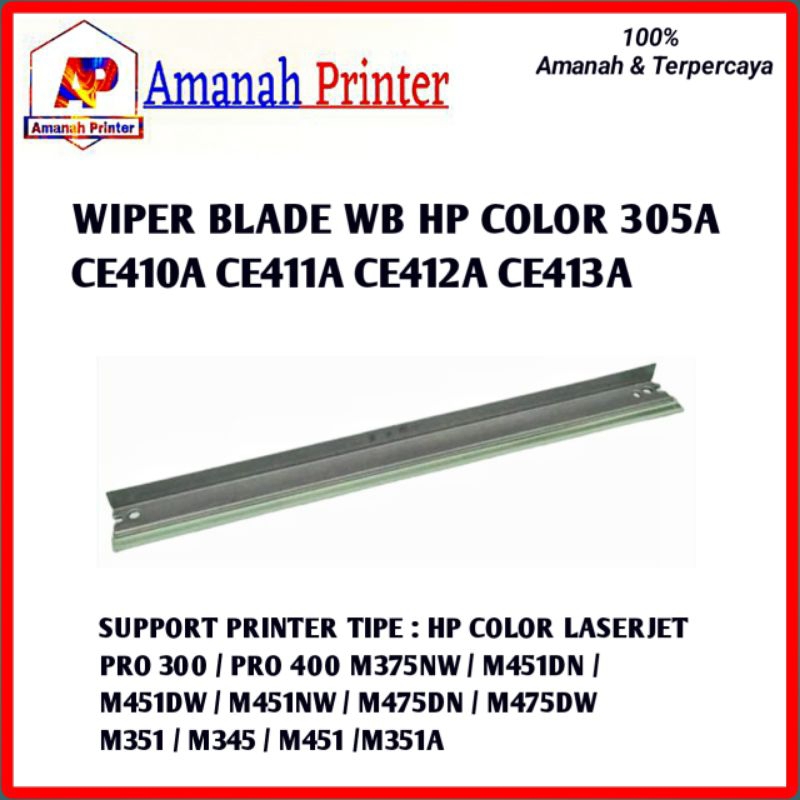 Jual Wiper Blade WB 305A CE410A HP Laserjet M375 M451nw M475 M375nw ...