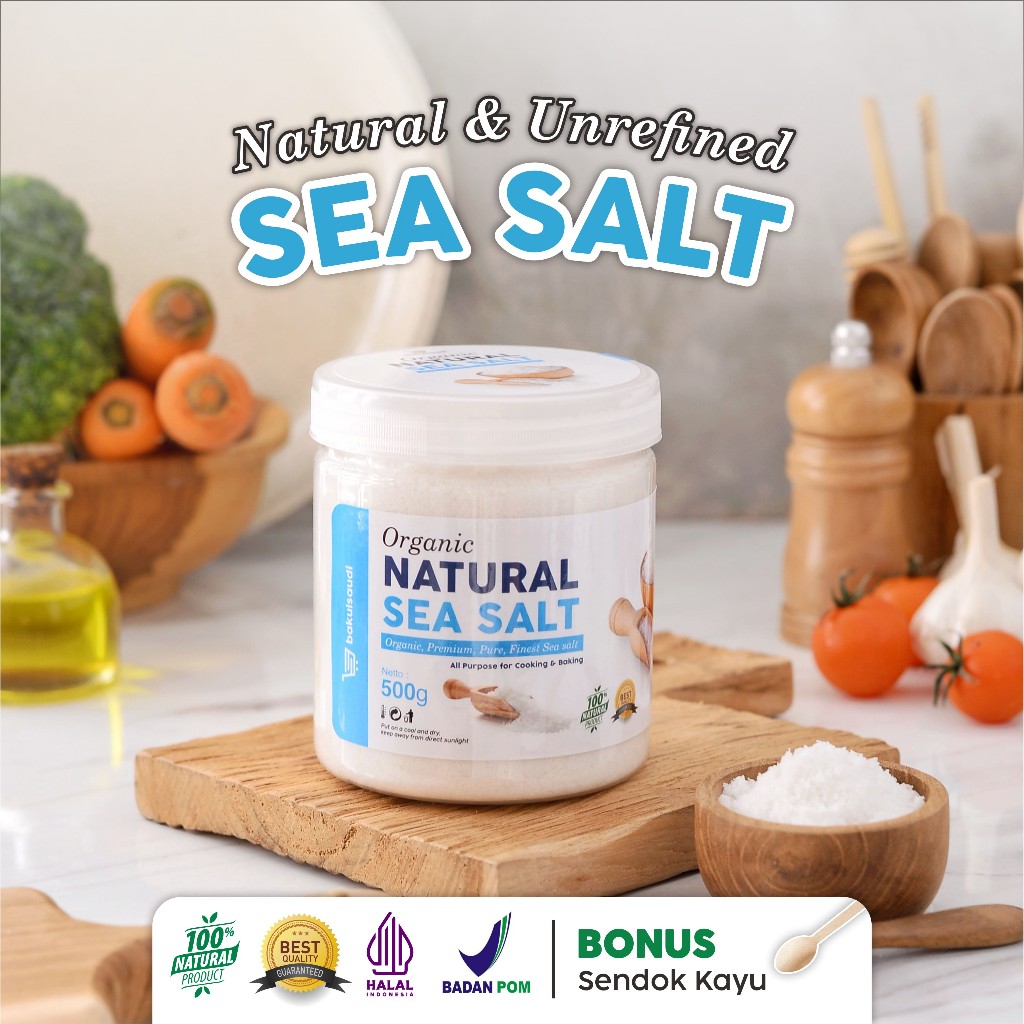 Jual Garam Laut Organik Sea Salt Pure Organic Alami Premium Asli 100% ...