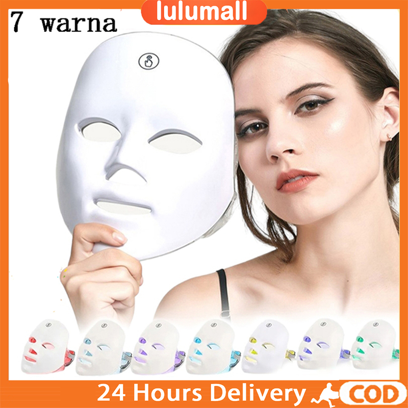 Jual Masker Warna LED Mask PDT Light 7 Warna Led Mask Photon Therapy ...