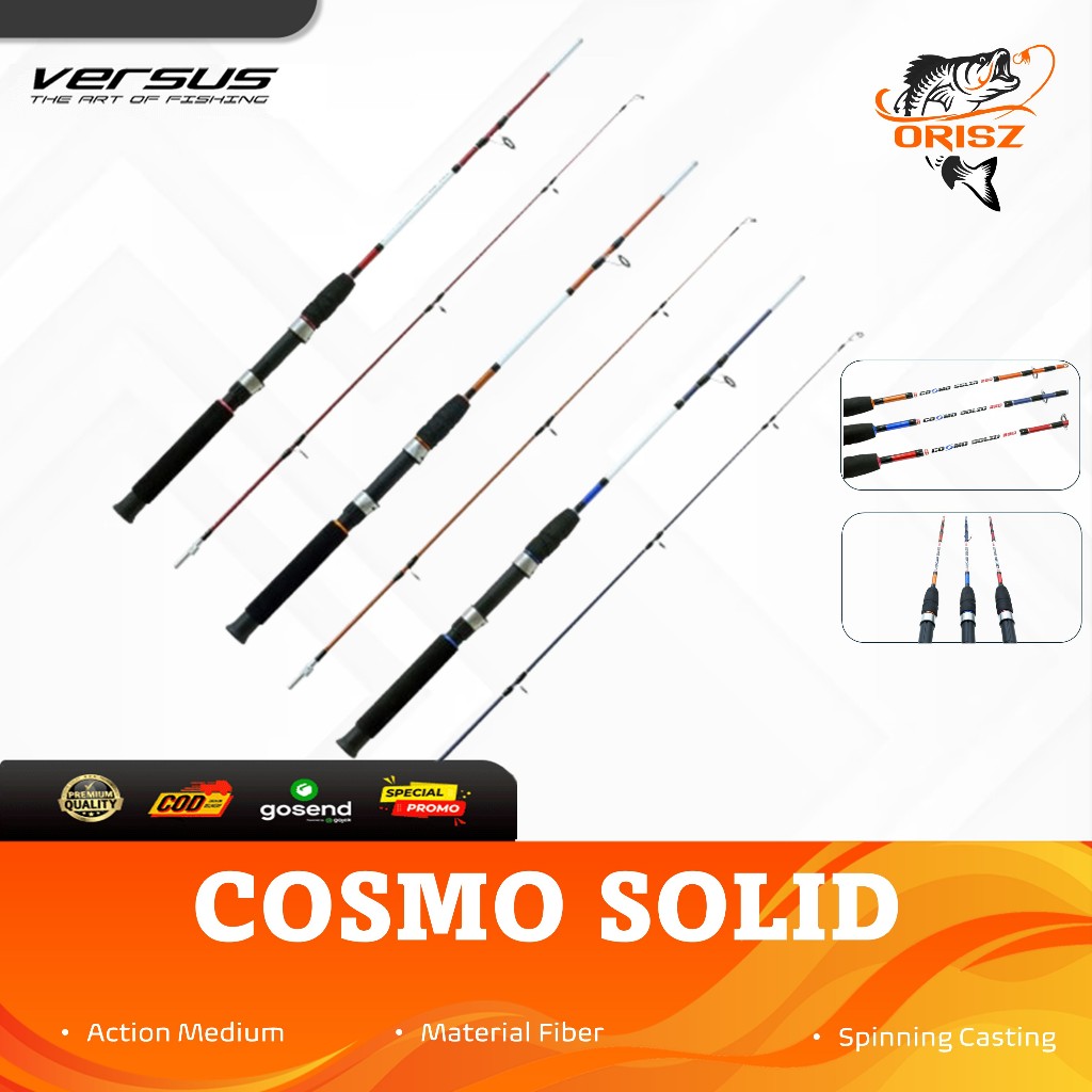 Jual Joran Versus New Cosmo Solid Fiber Two Pcs | Shopee Indonesia