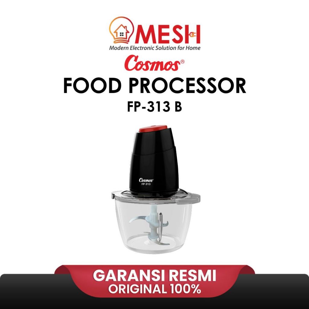 Jual Cosmos Food Processor Kaca FP-313 B FP313B FP 313 B FP 313B- Penggiling Daging dan Bumbu 1. ...