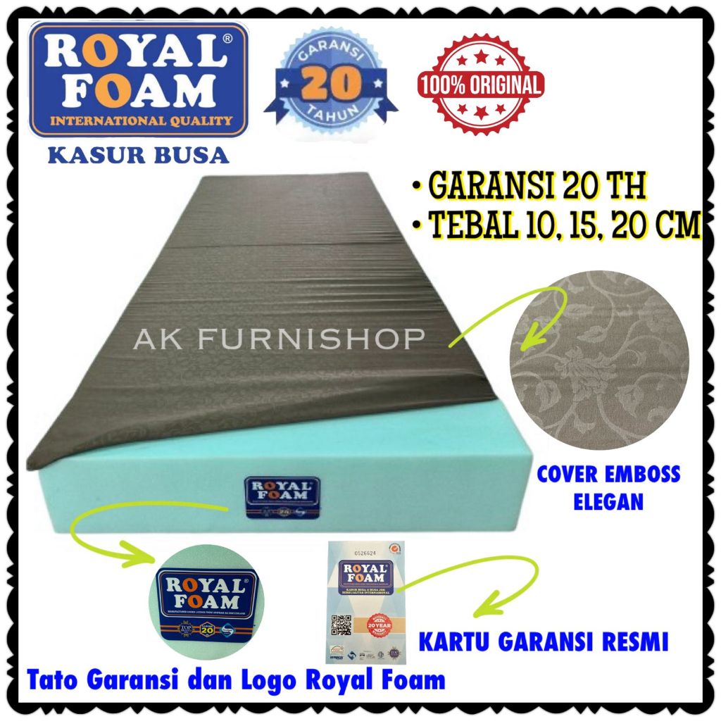 Jual Kasur Busa ROYAL FOAM ORIGINAL Garansi 20 Tahun - DENSITY 24 ...