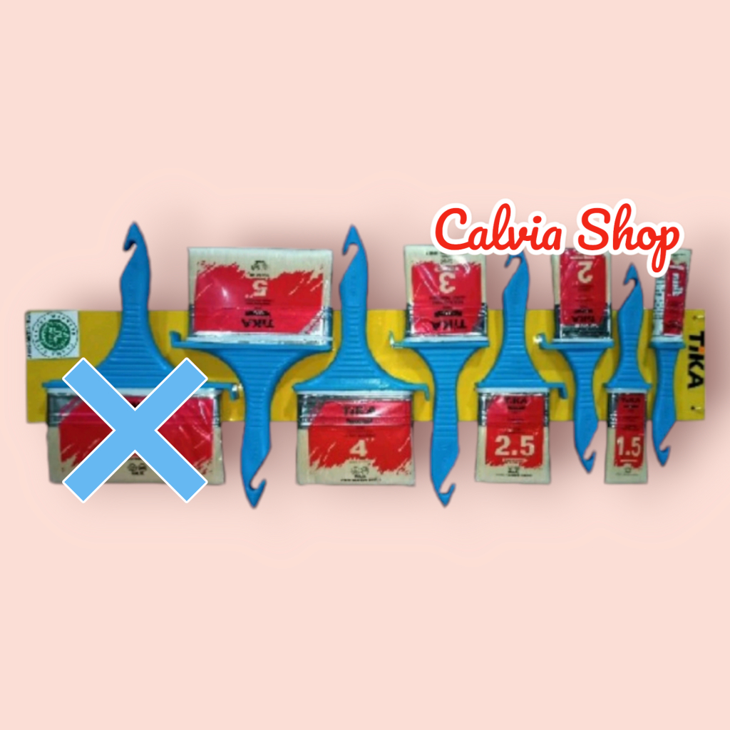 Jual TIKA Brush / Kuas INDACO / Kuas Cat Tembok 1 inch / 1.5 inch / 2 ...