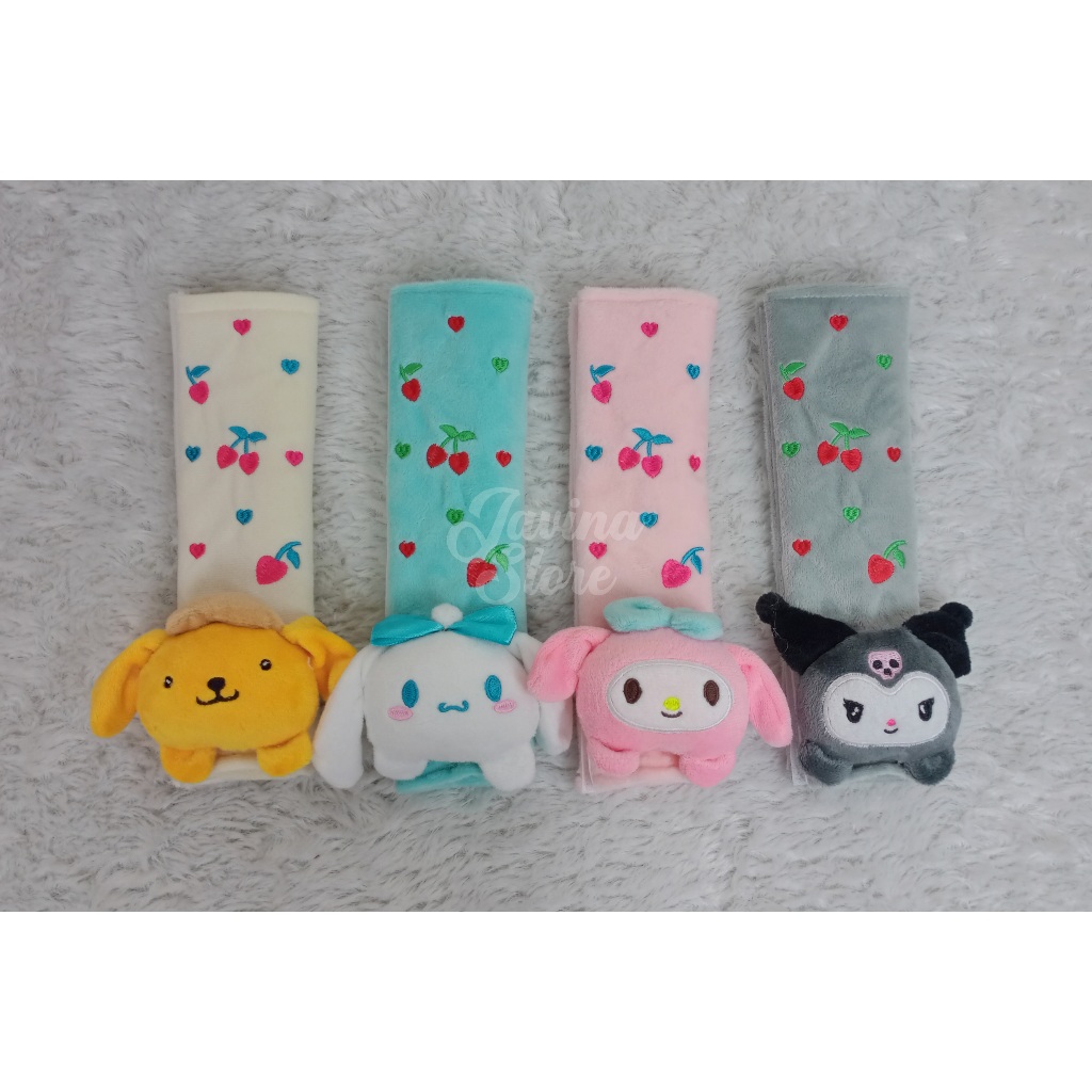 Jual Cover Seatbelt Mobil / Sarung Pelindung Sabuk Mobil Karakter Lucu ...