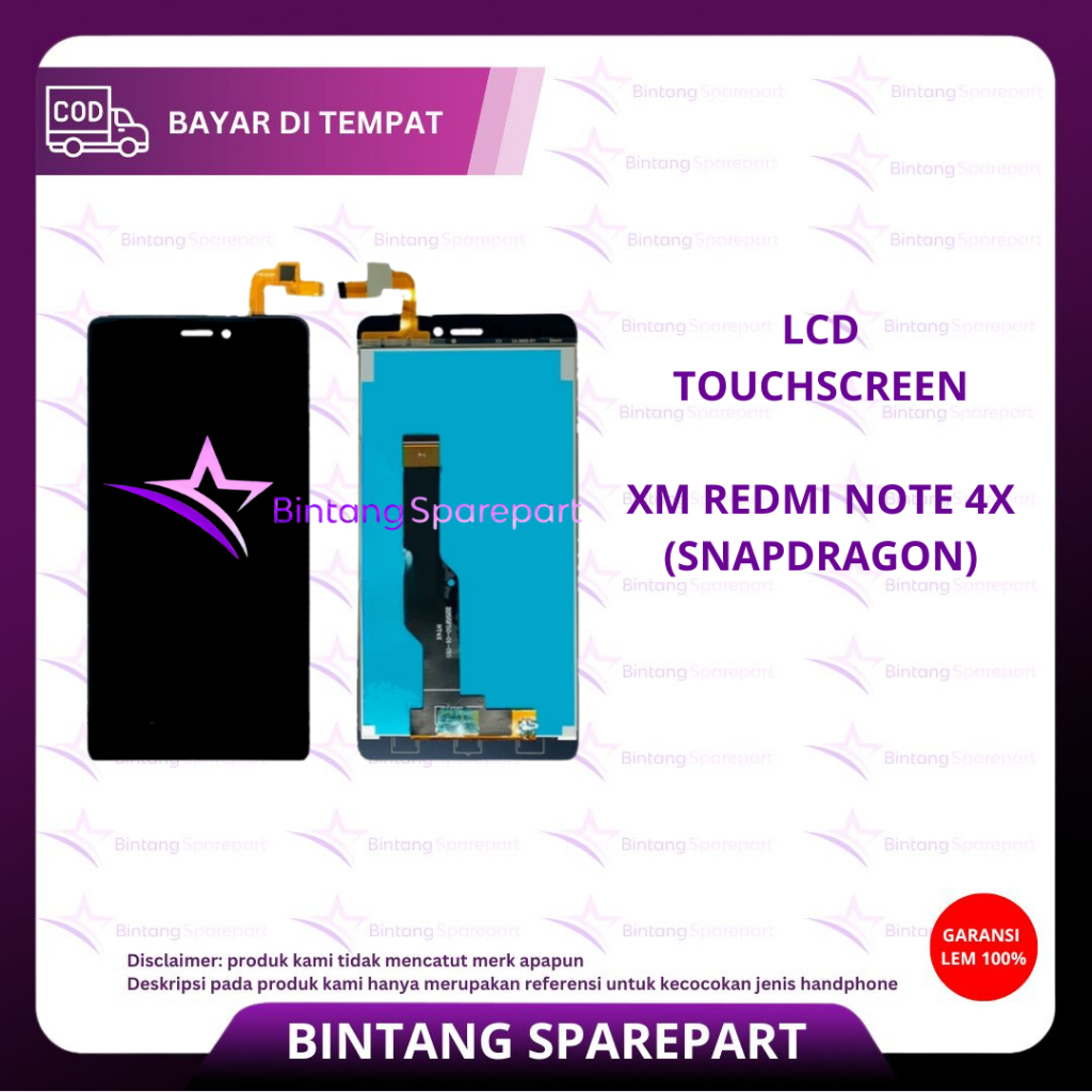 Jual LCD TOUCHSCREEN XIAOMI REDMI NOTE 4X SNAPDRAGON | Shopee Indonesia