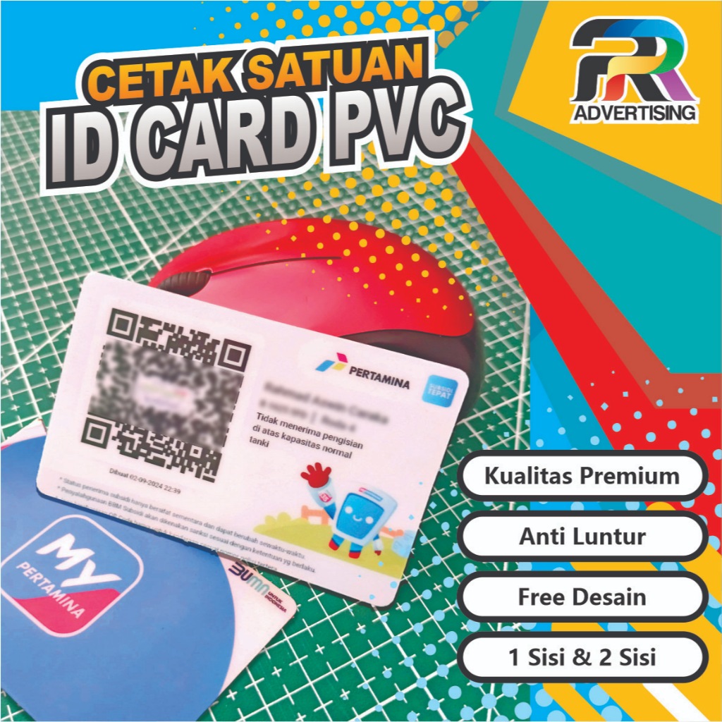 Jual cetak ID Card satuan - PVC IDcard kartu member anggota - name tag ...