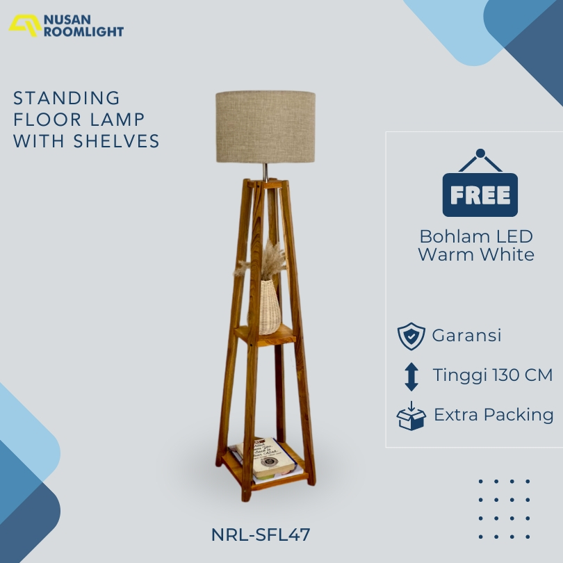 Jual Lampu Lantai Berdiri Standing Floor Lamp Lighting Ruangan dengan ...