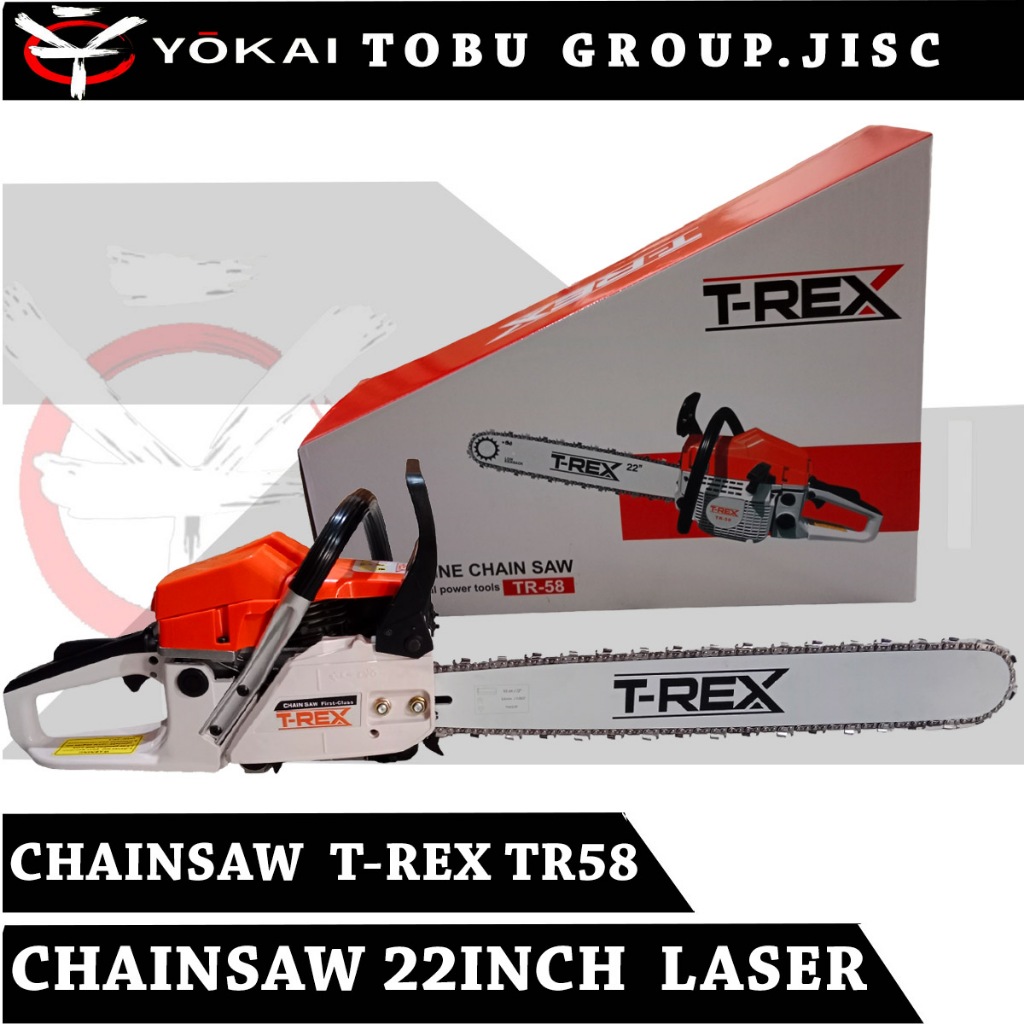 Jual Mesin Potong Kayu 54.6CC Mesin sinso senso Chainsaw 2TakTREX 2 tak ...