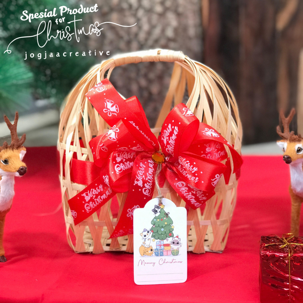 Jual [Christmas Series] TAS SNACK NATURAL HIAS PITA NATAL keranjang ...