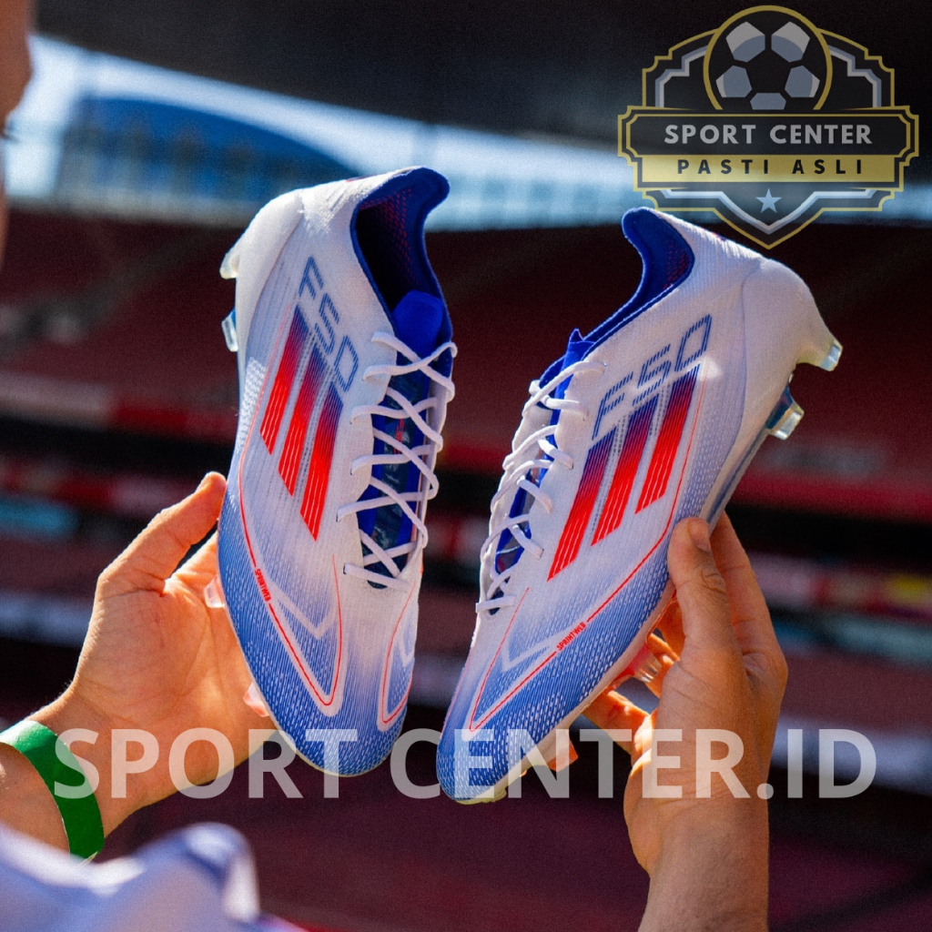 Jual [ASLI] Sepatu Bola Adidas F50 League FG J White Blue IF1367 ...